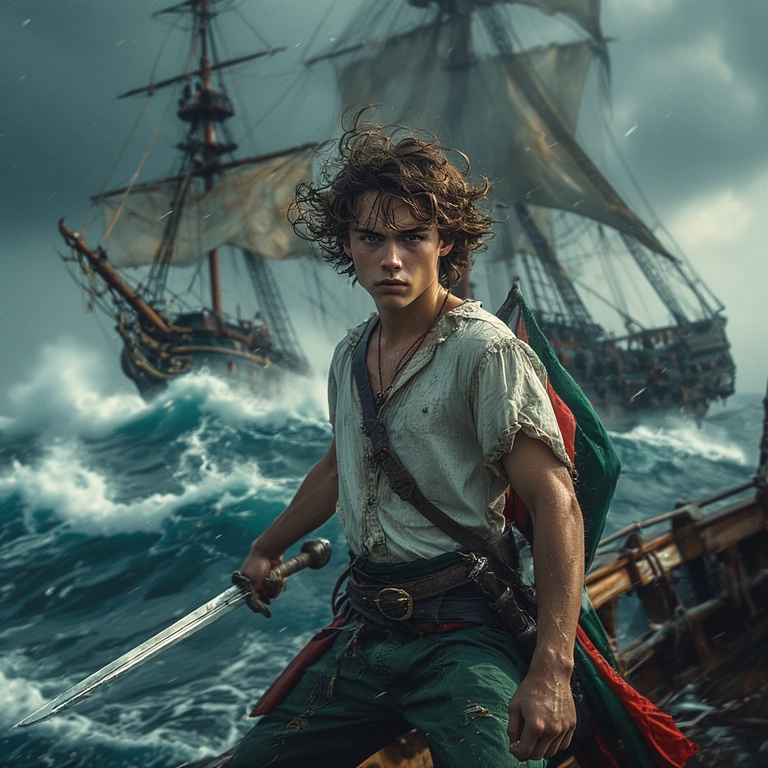Sail the Stormy Seas as a Brave Pirate with Our Face Swap
